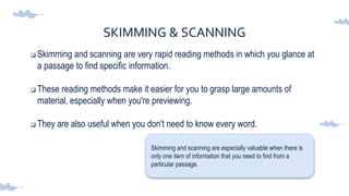 GROUP_4_SKIMMING_AND_SCANNING.pptx | Internet for Beginners | Internet