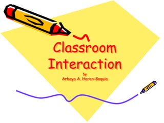 Discourse Analysis Classroom Interaction.ppt