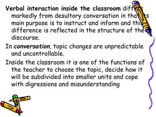 Discourse Analysis Classroom Interaction.ppt