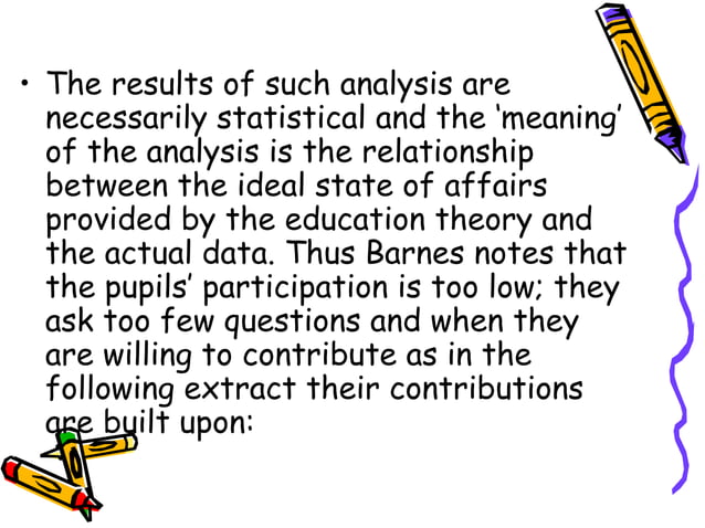 Discourse Analysis Classroom Interactionppt Education