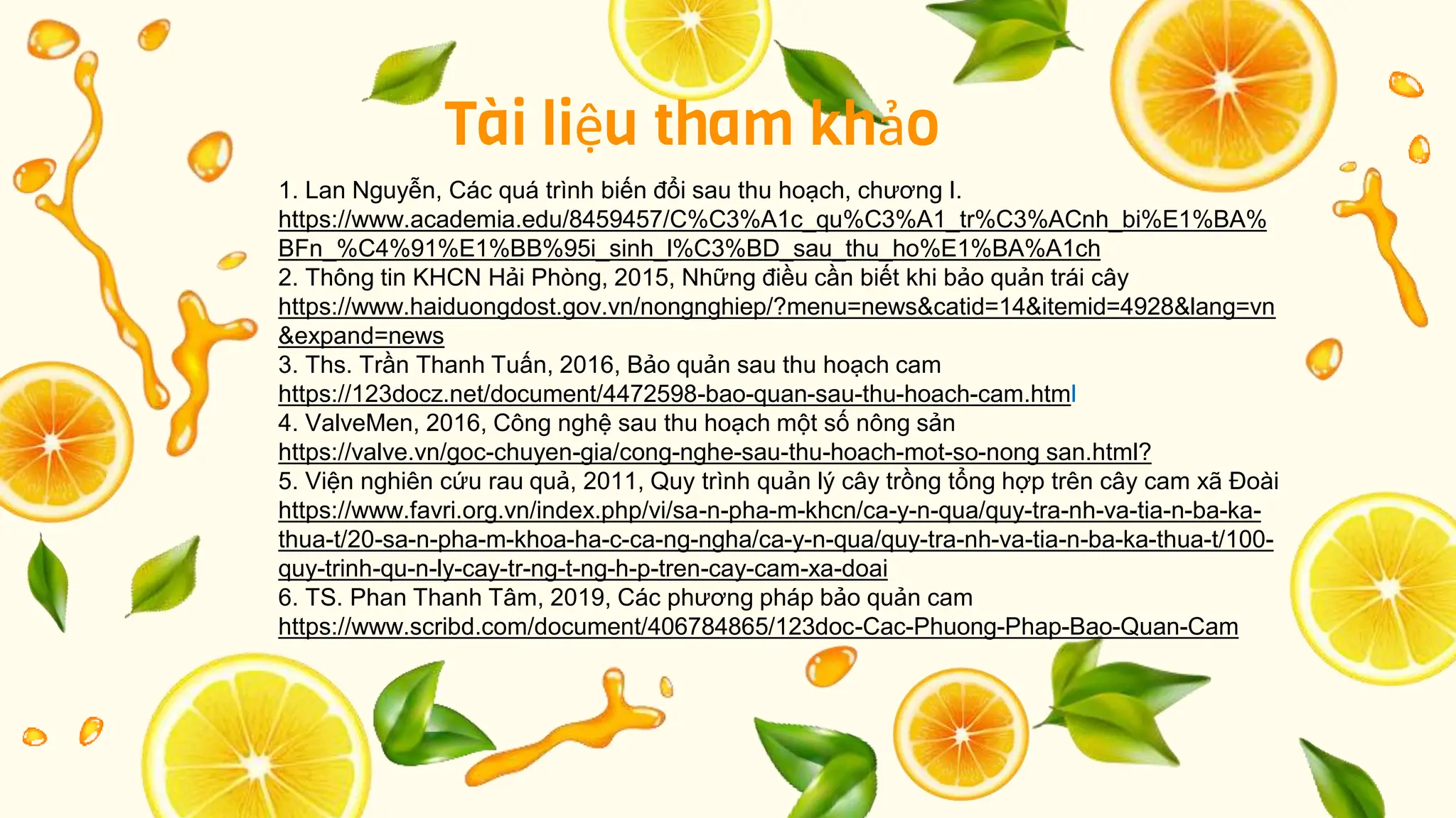 Bảo quản quả cam sau thu hoạch HKI 2023 2024.pptx