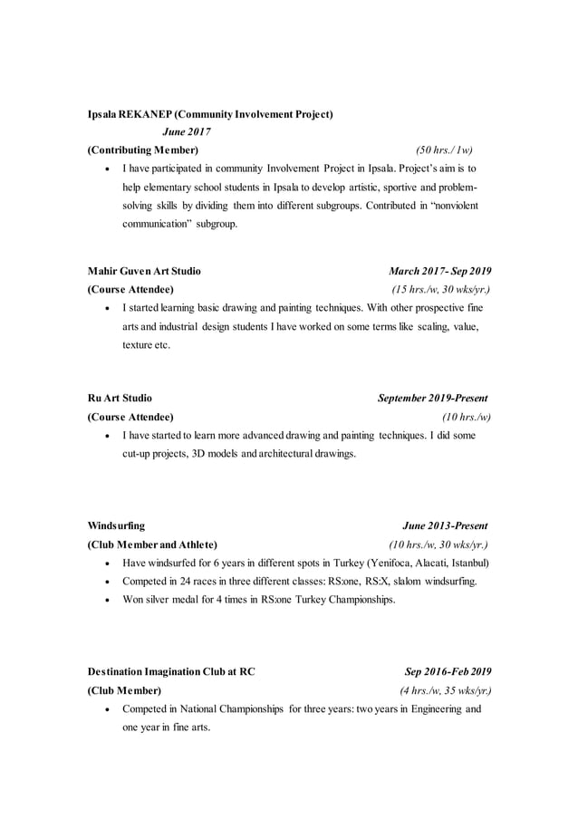 Bora Mert Volkan CV | PDF