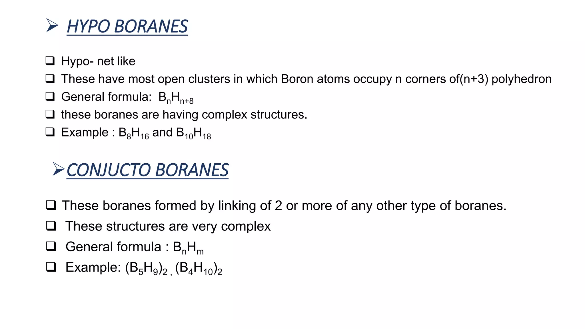 Boranes and carboranes | PPTX