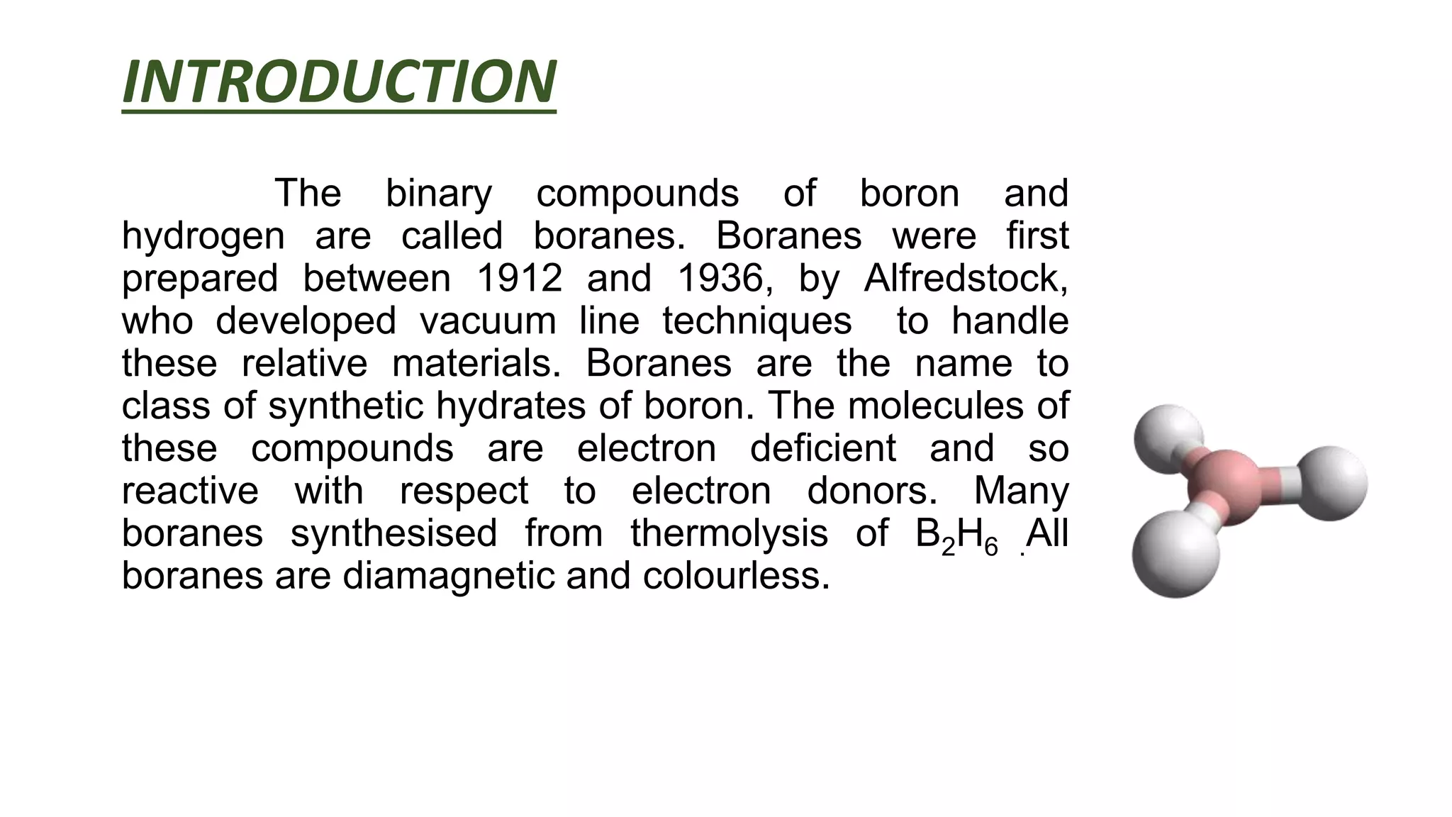 Boranes and carboranes | PPTX