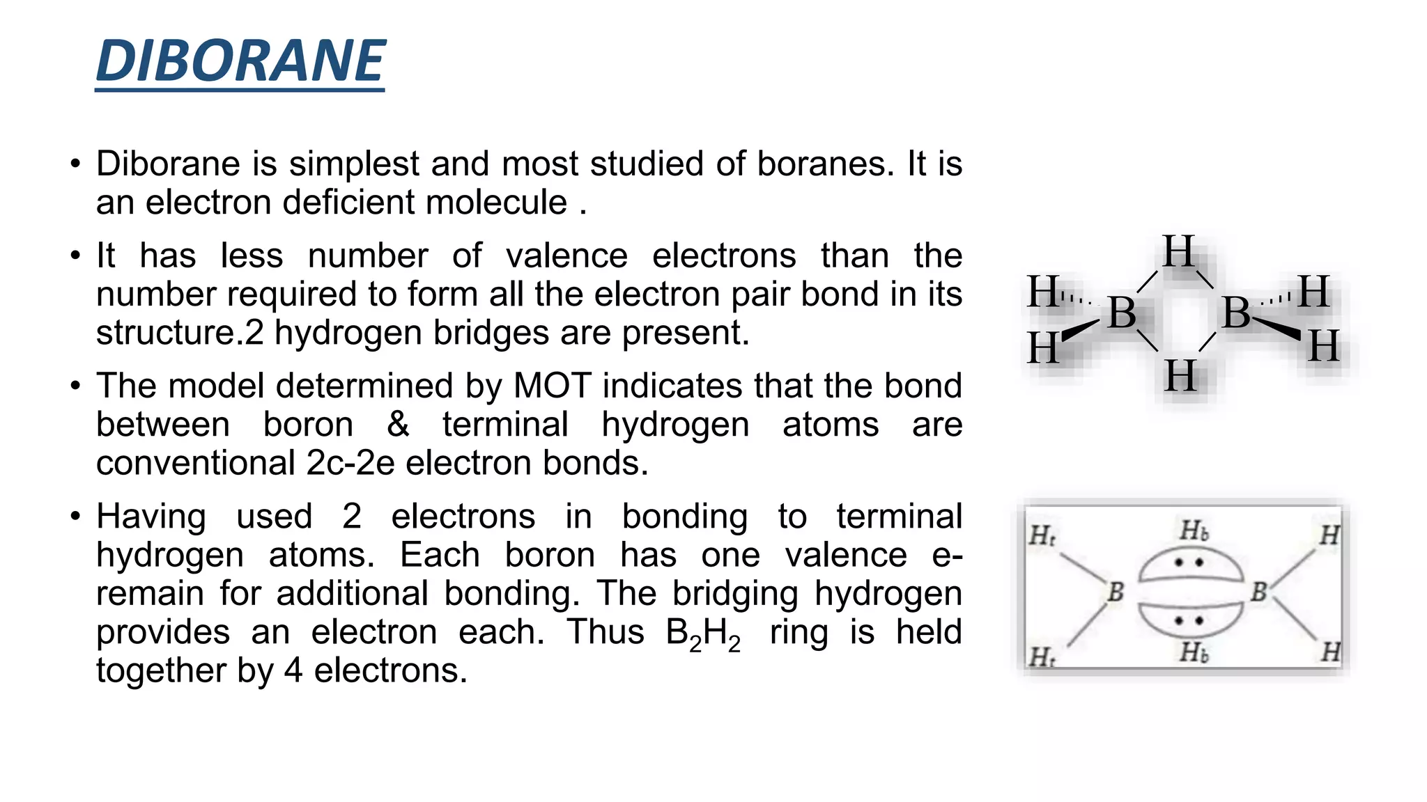 Boranes and carboranes | PPTX