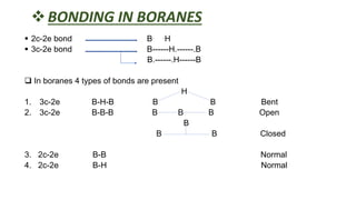 Boranes and carboranes | PPTX