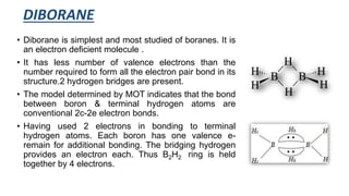 Boranes and carboranes | PPTX