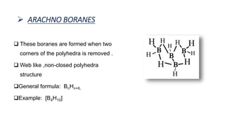 Boranes and carboranes | PPTX