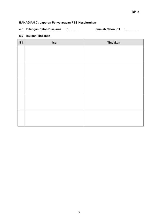 Borang bp2 | PDF