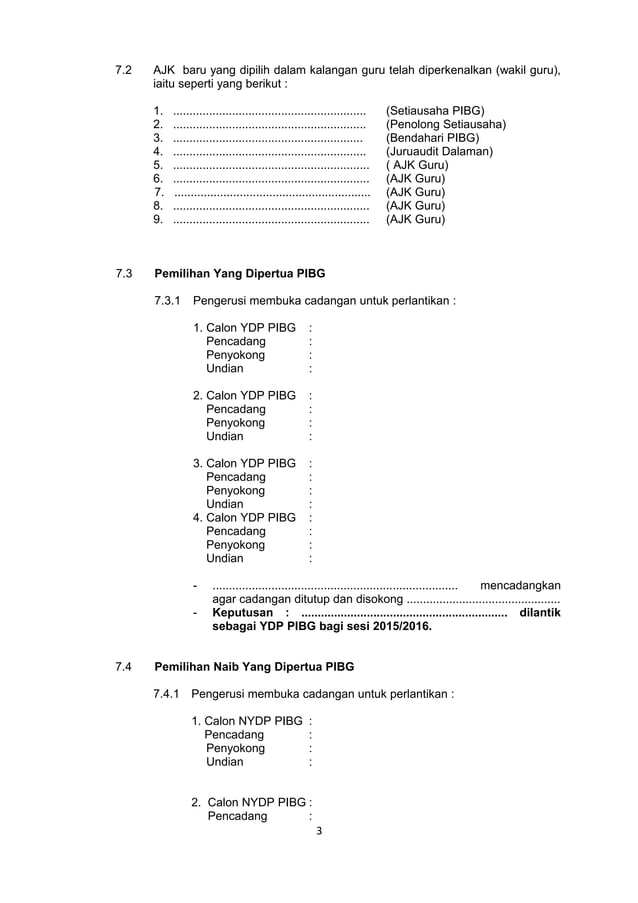 Borang pencatat-minit-pibg | DOC