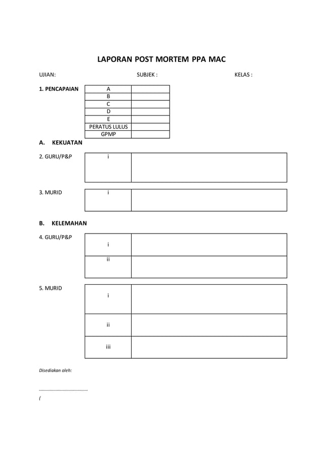 Borang post-mortem- | DOC