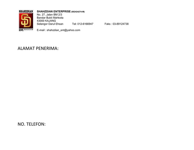 BORANG ALAMAT PENERIMA PARCEL.docx