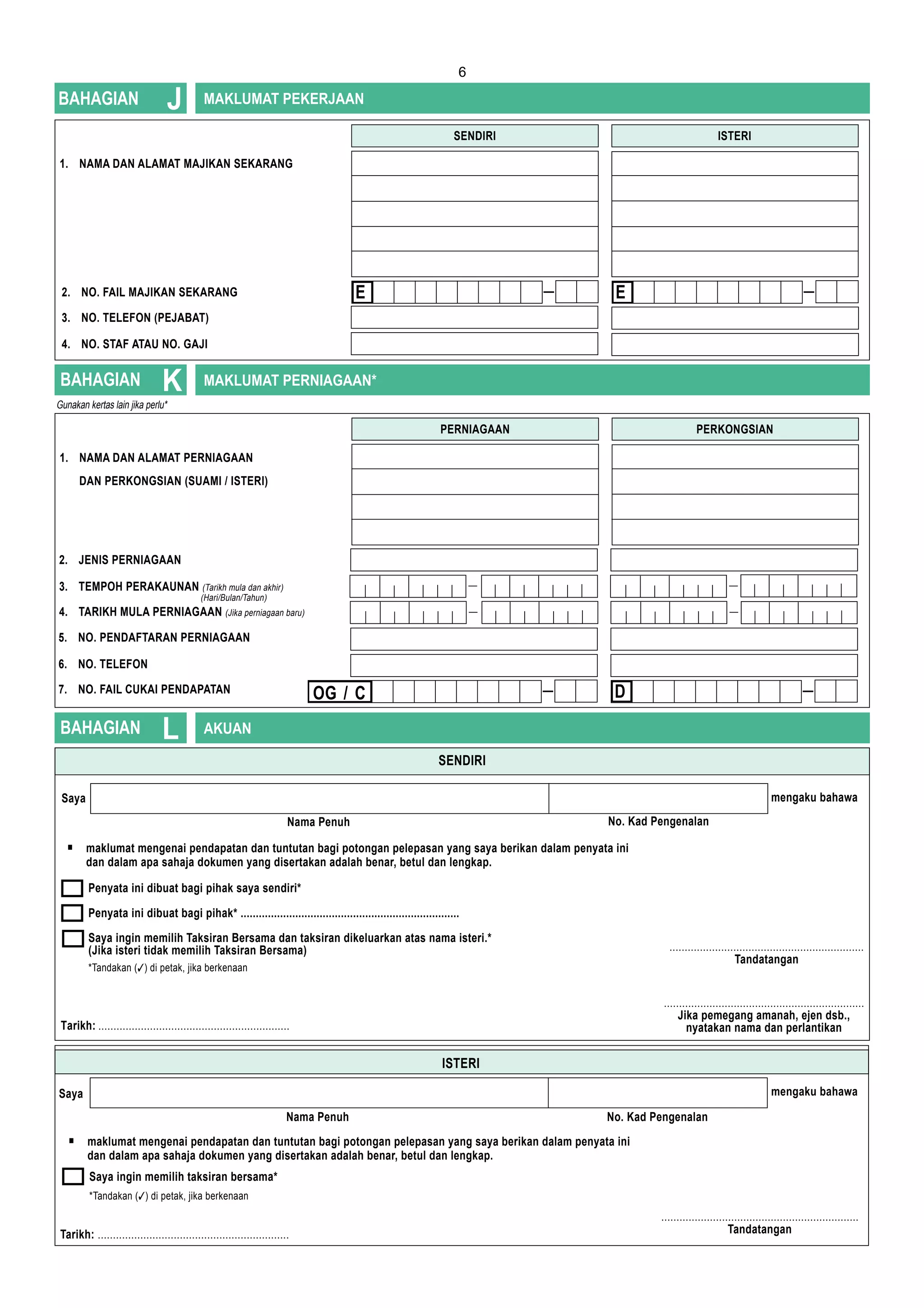 Borang b 2002_1 | PDF
