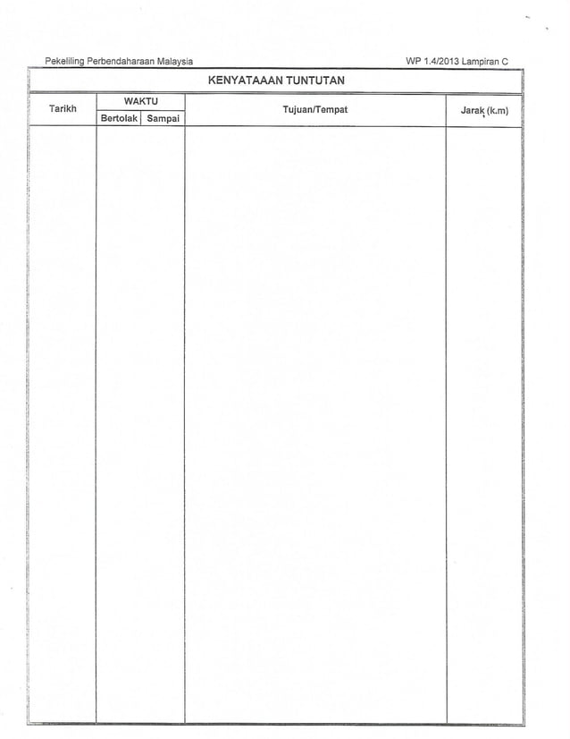 Borang claim spr | PDF