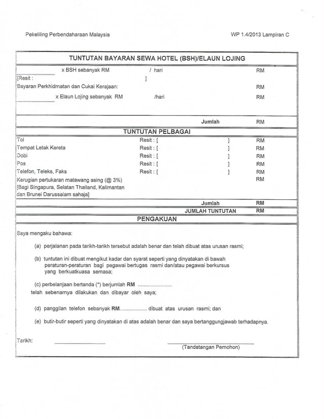 Borang claim spr | PDF