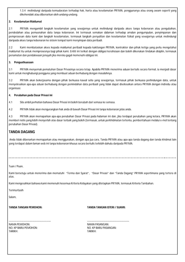 Borang deklarasi | PDF