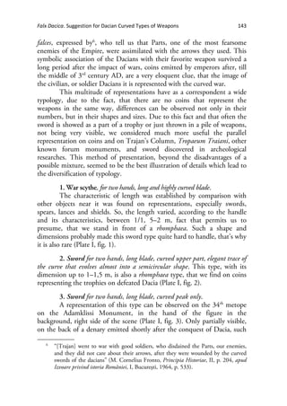 Borangic c. falx dacica. suggestion for dacian curved typess of weapons ...