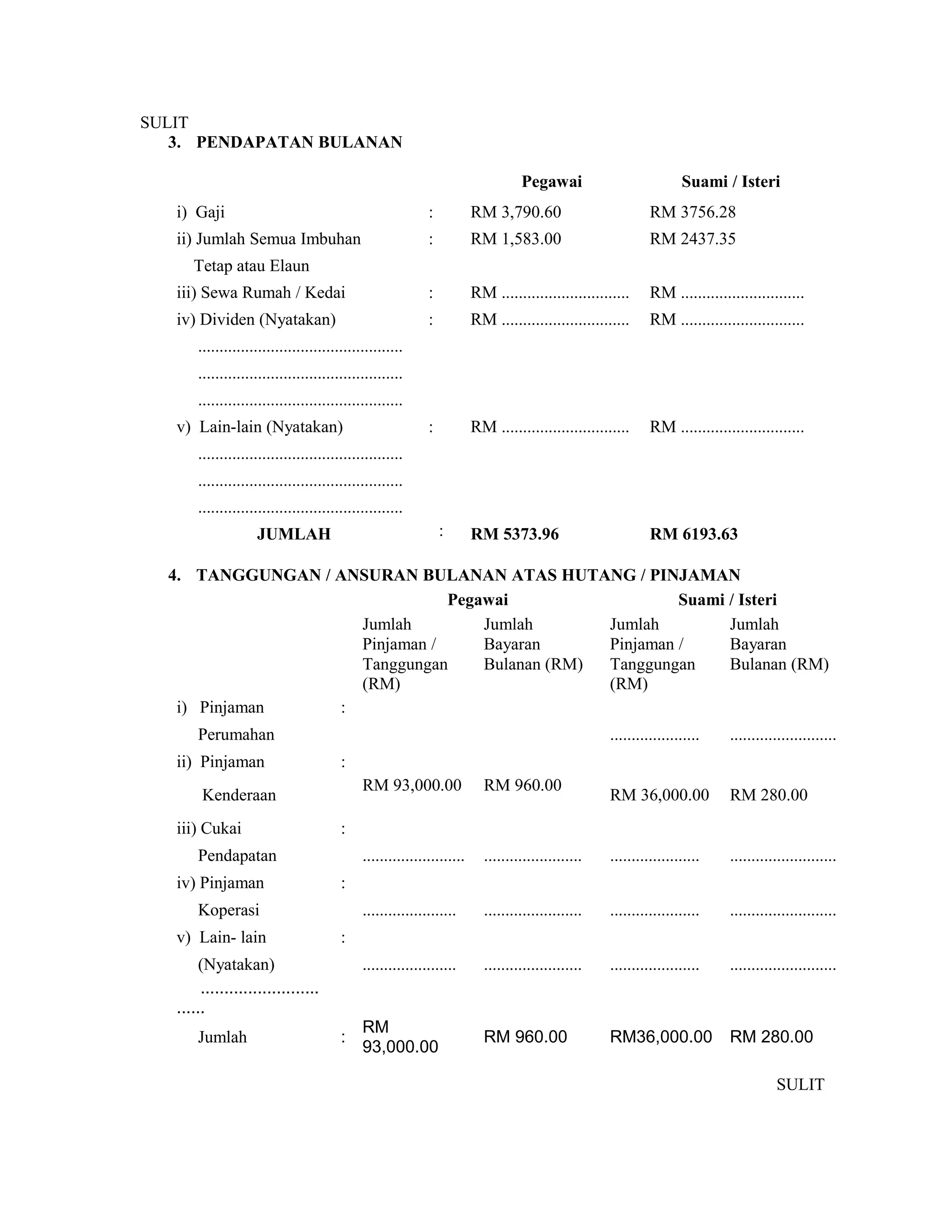 Borang isytiharharta(lampiranb) | DOC