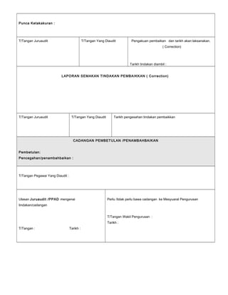 Borang juruaudit | DOC