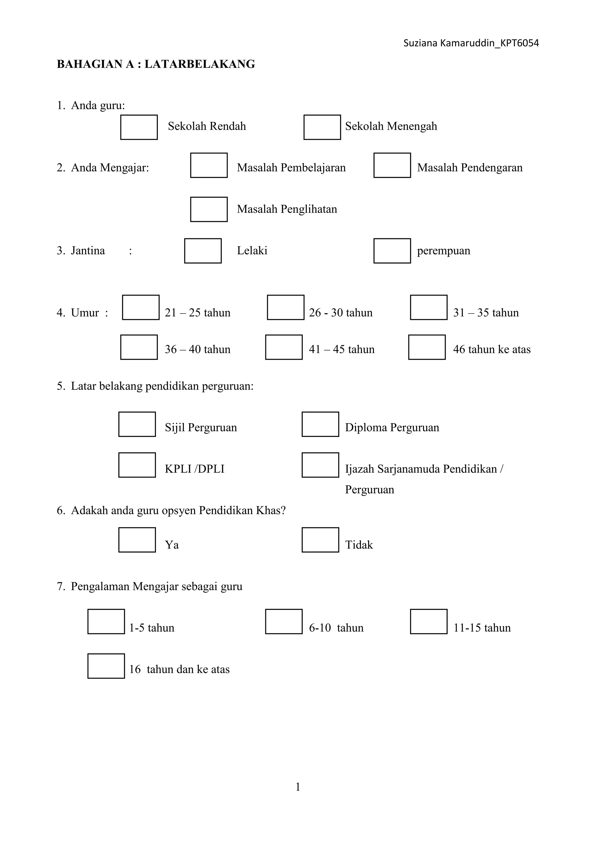 Borang kaji selidik t3 assistive technology | DOCX