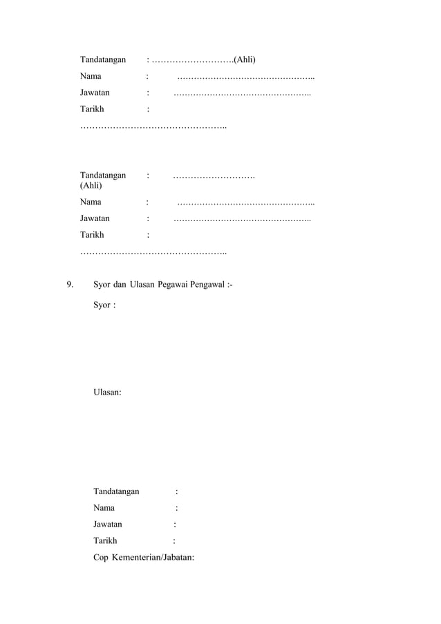Borang kew pa 1 32 word | DOC