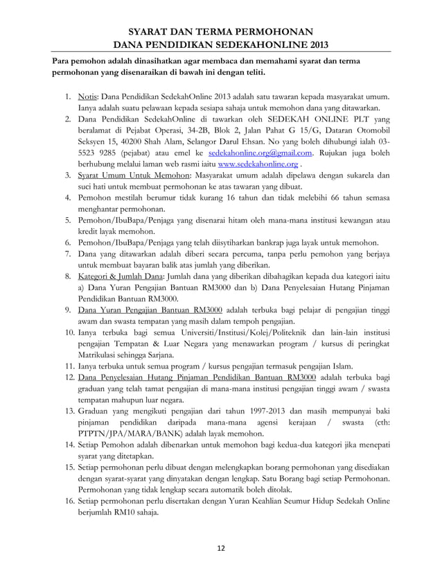 Borang permohonan ipt | PDF