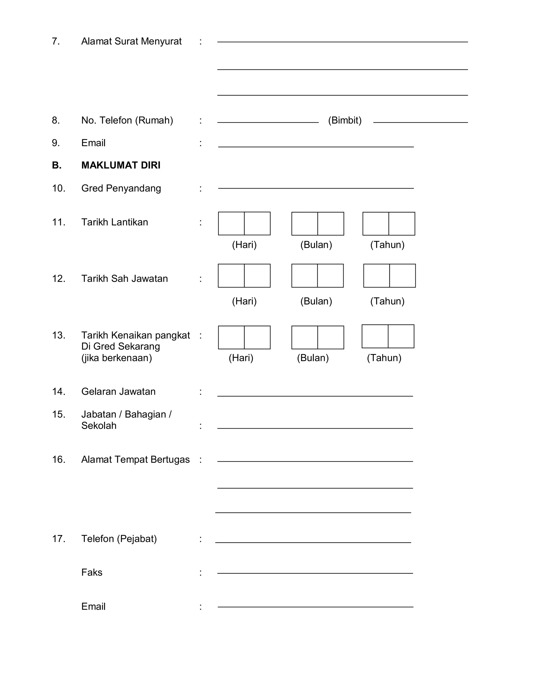 Borang permohonan ppp di bpg | PDF