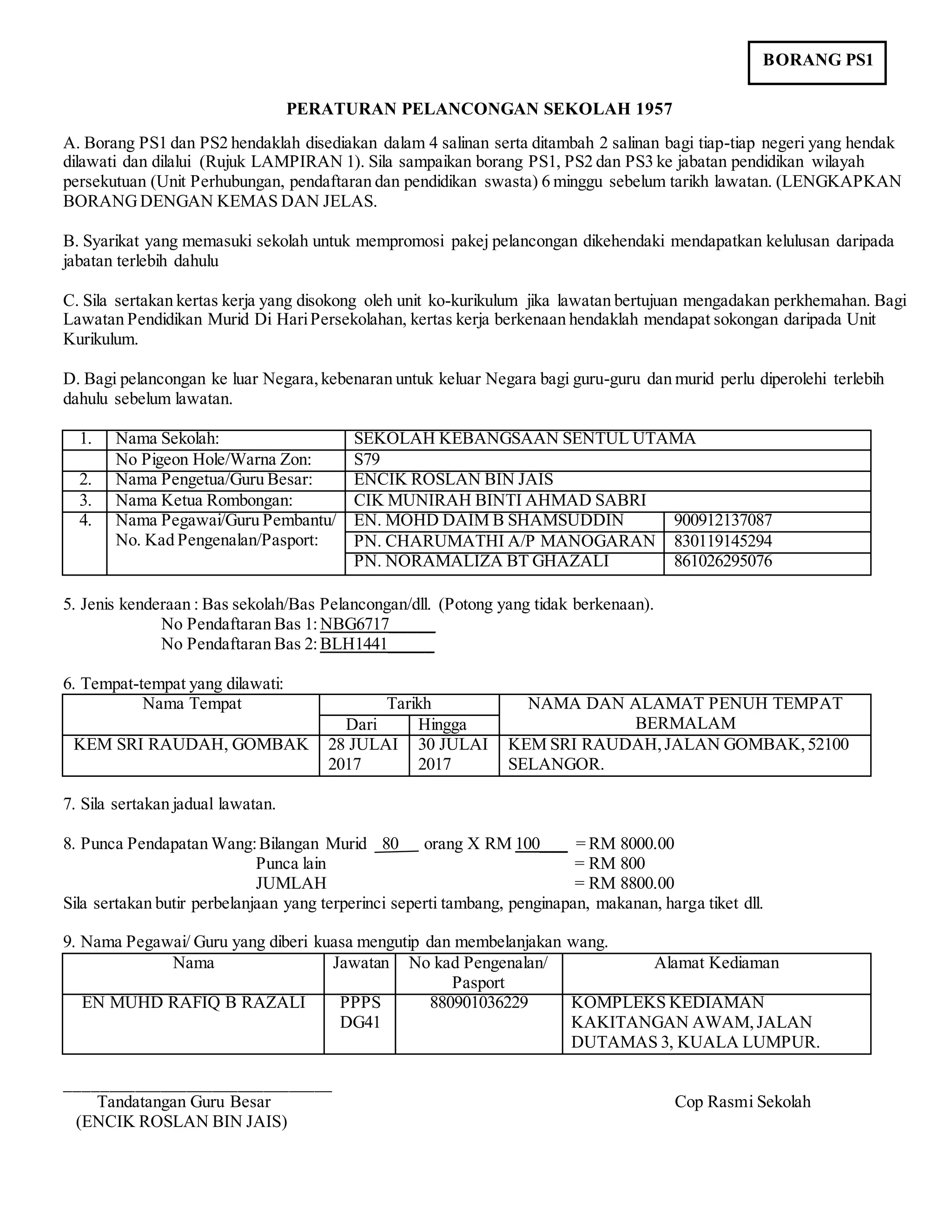 Borang ps1 | DOCX