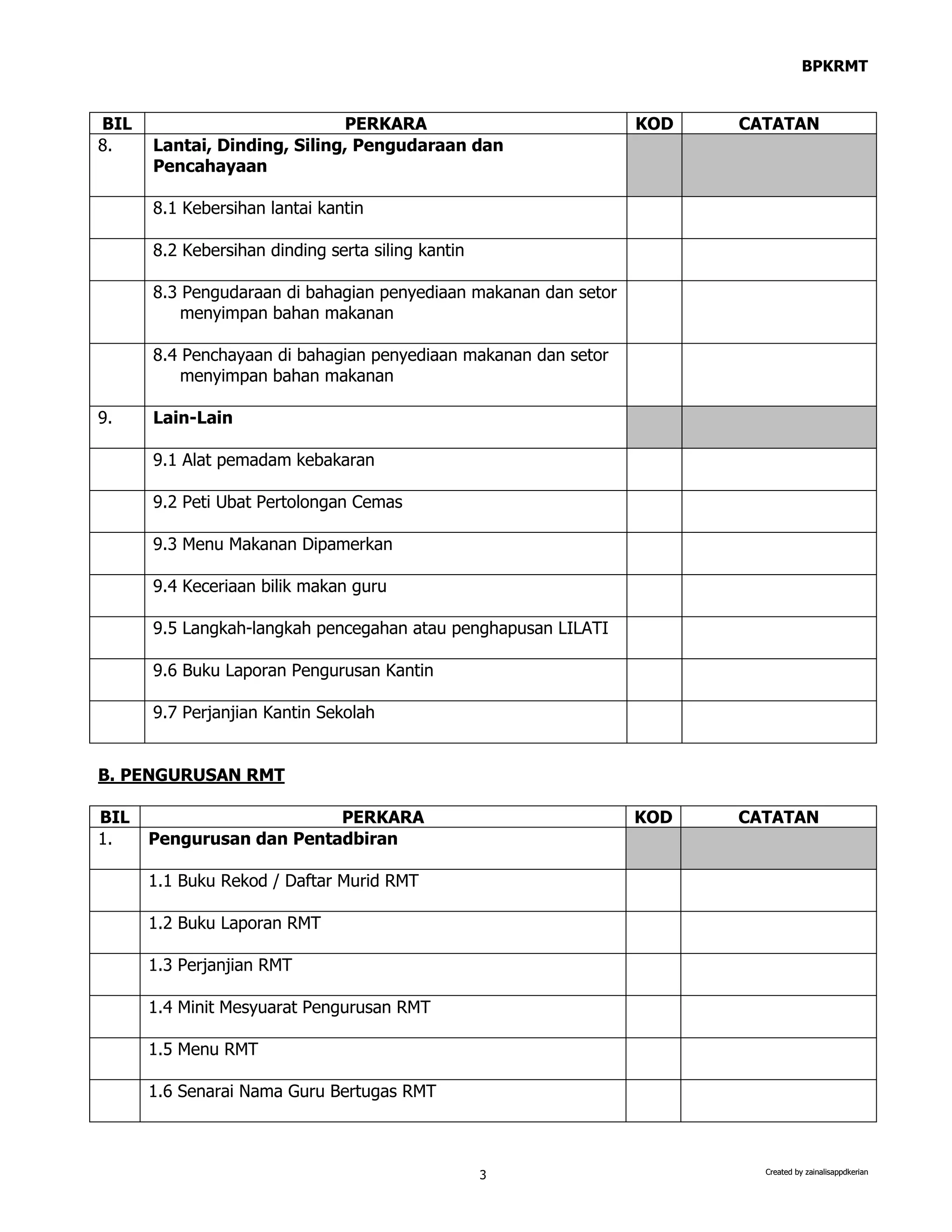 Borang rmt | DOCX