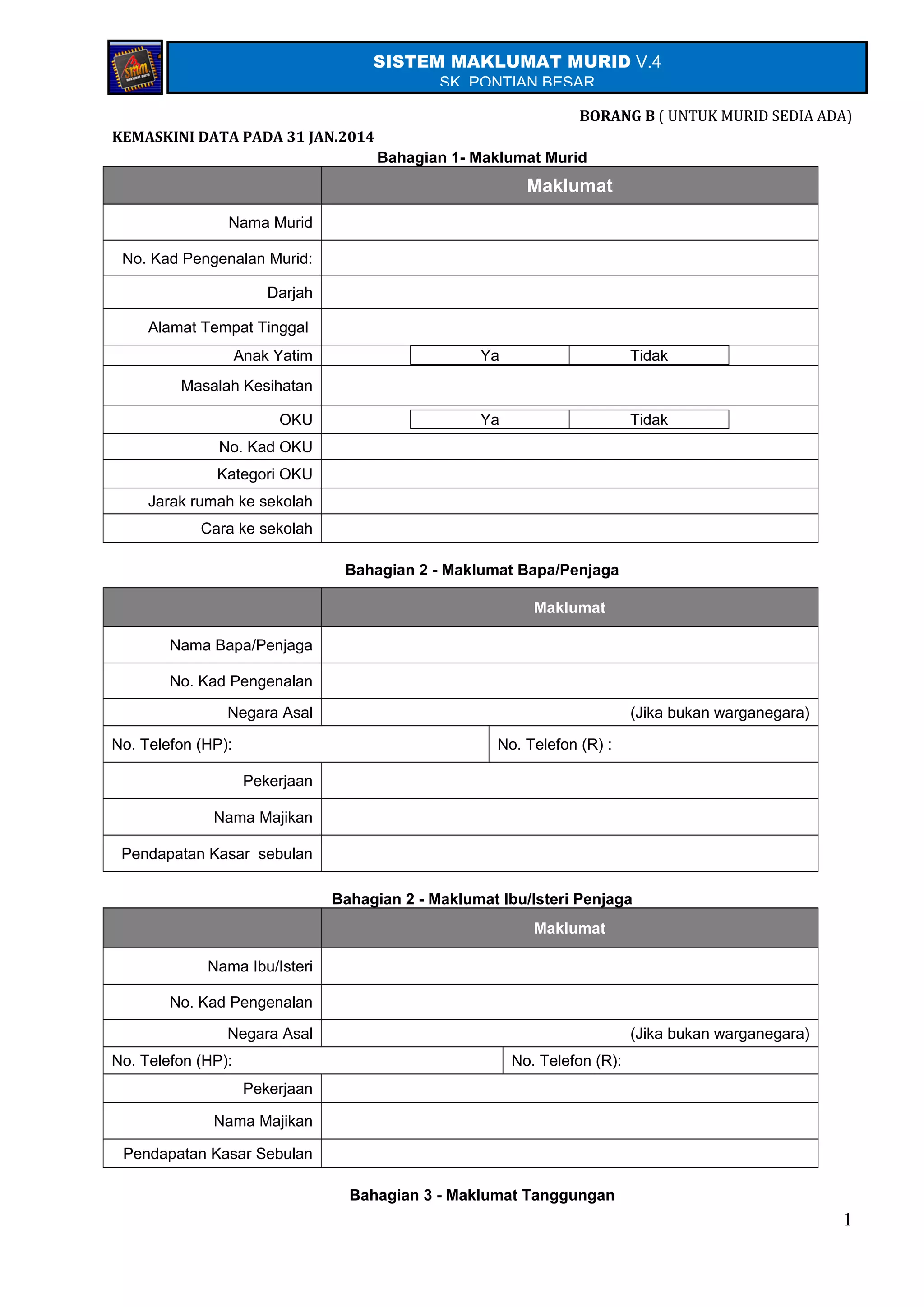Borang smm v4 kemaskini aje | DOC