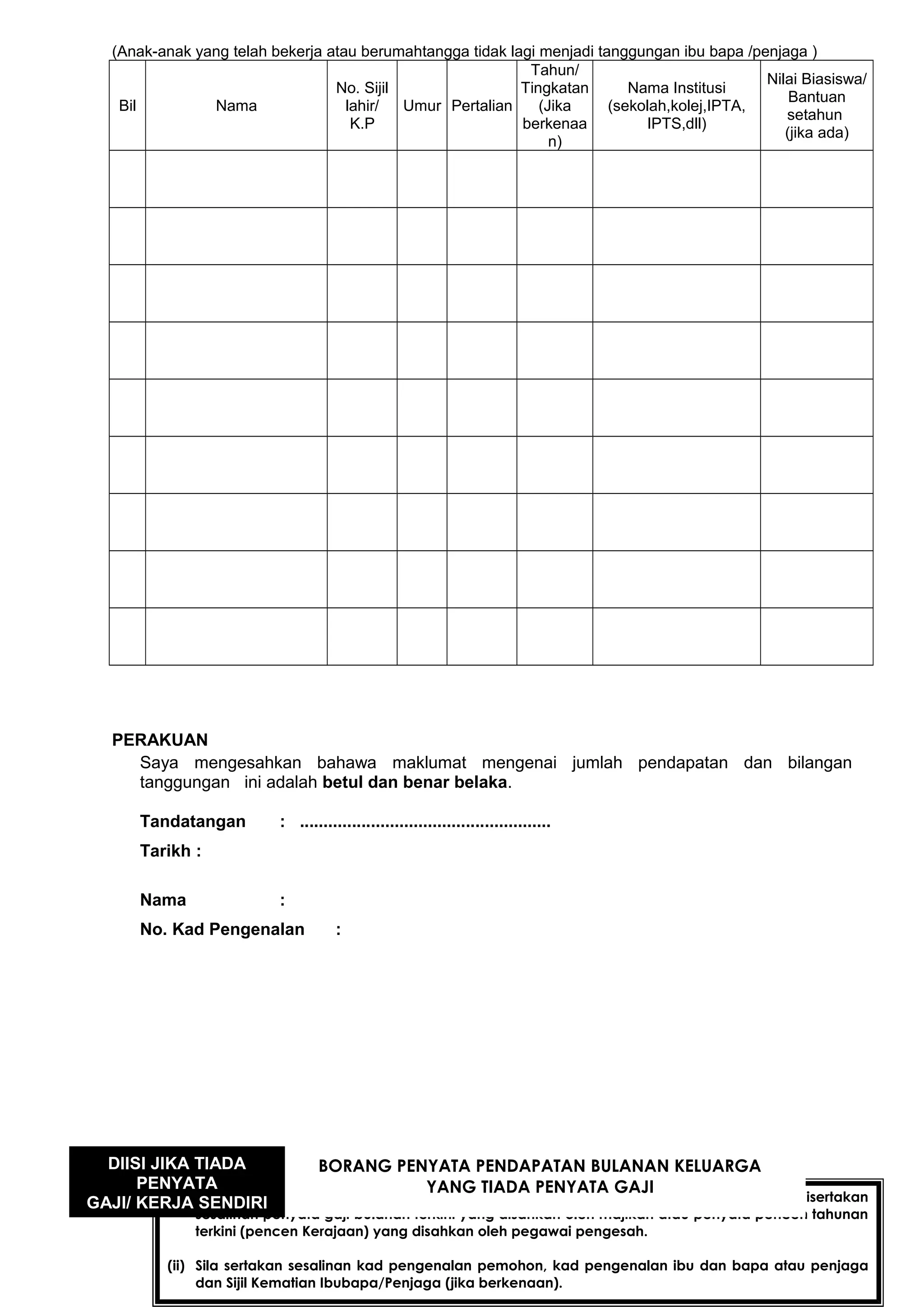 Borang smm v4 kemaskini aje | PDF