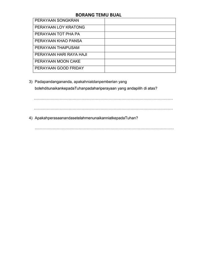 Borang temu bual | DOCX