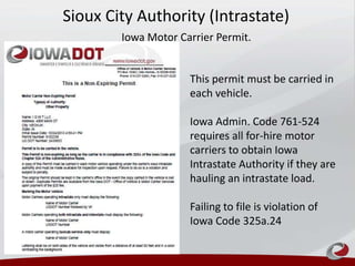 Iowa DOT - Council Bluffs Border City Agreements | PPTX