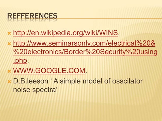 Border security-using-wireless-integrated-network-sensors-1 | PPTX