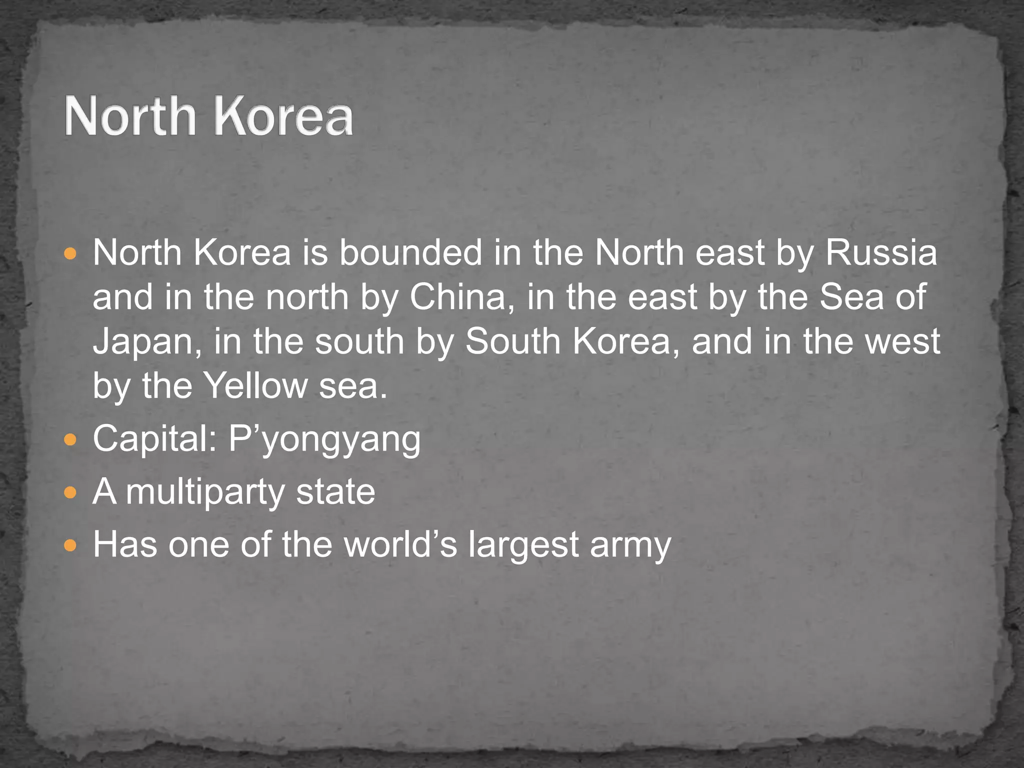 Border Dispute: The North Korea and South Korea | PPT