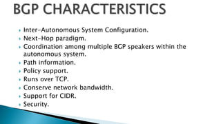 Border gateway protocol | PPTX