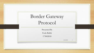 Border gateway protocol | PPTX
