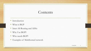 Border gateway protocol | PPTX