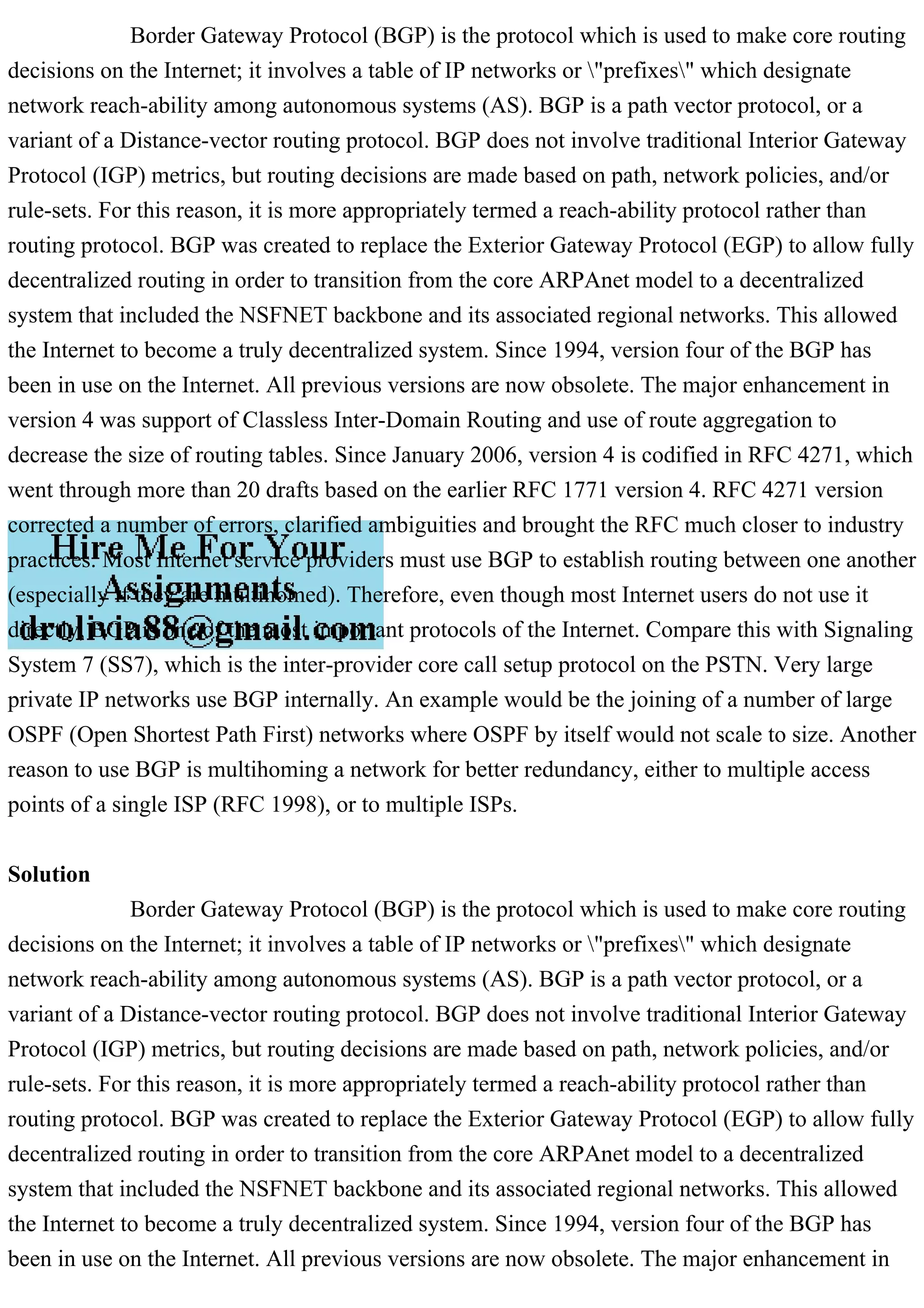 Border Gateway Protocol (BGP) is the protocol whi.pdf