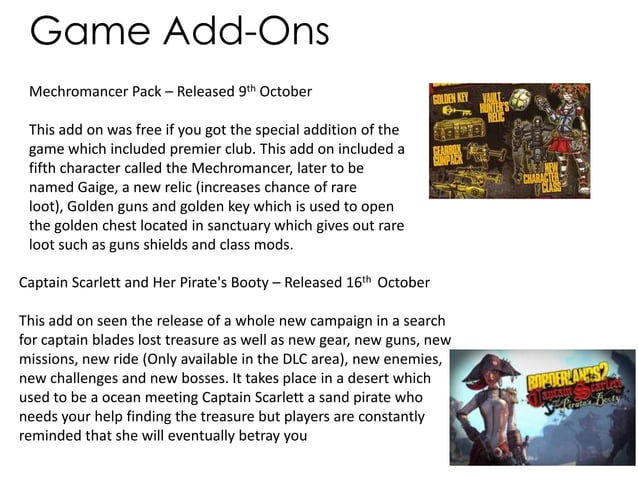 Borderlands 2 case study | PPT