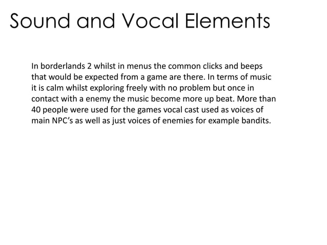 Borderlands 2 case study | PPT