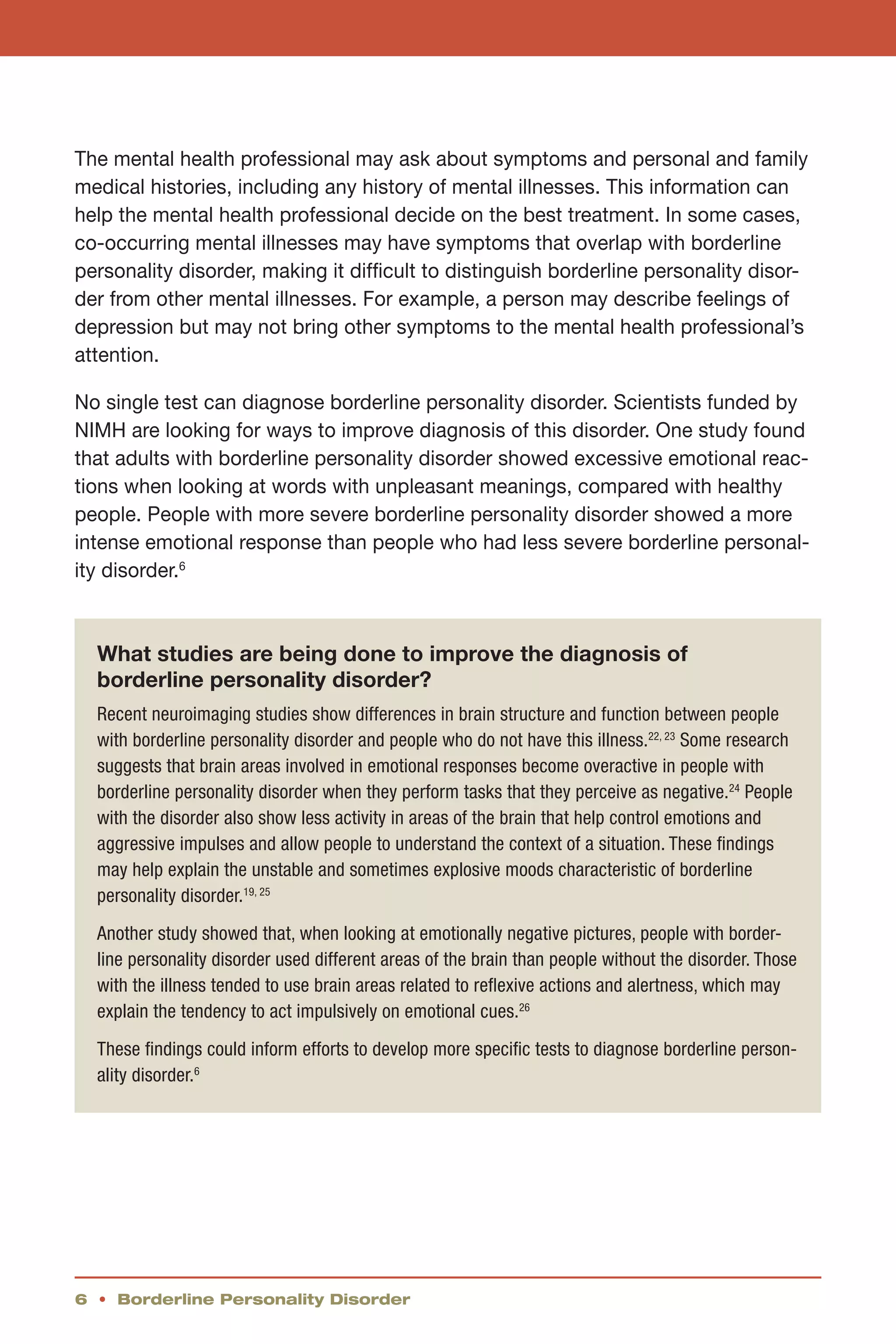 Borderline personality disorder | PDF