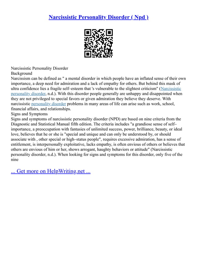 Borderline Personality Disorder Essay | PDF