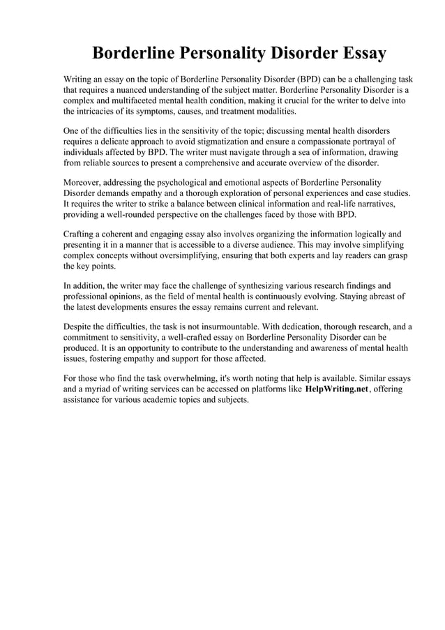 Borderline Personality Disorder Essay.pdf