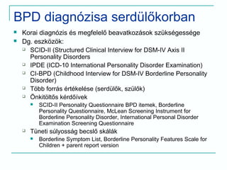Borderline personality disorder in adolescence | PPT