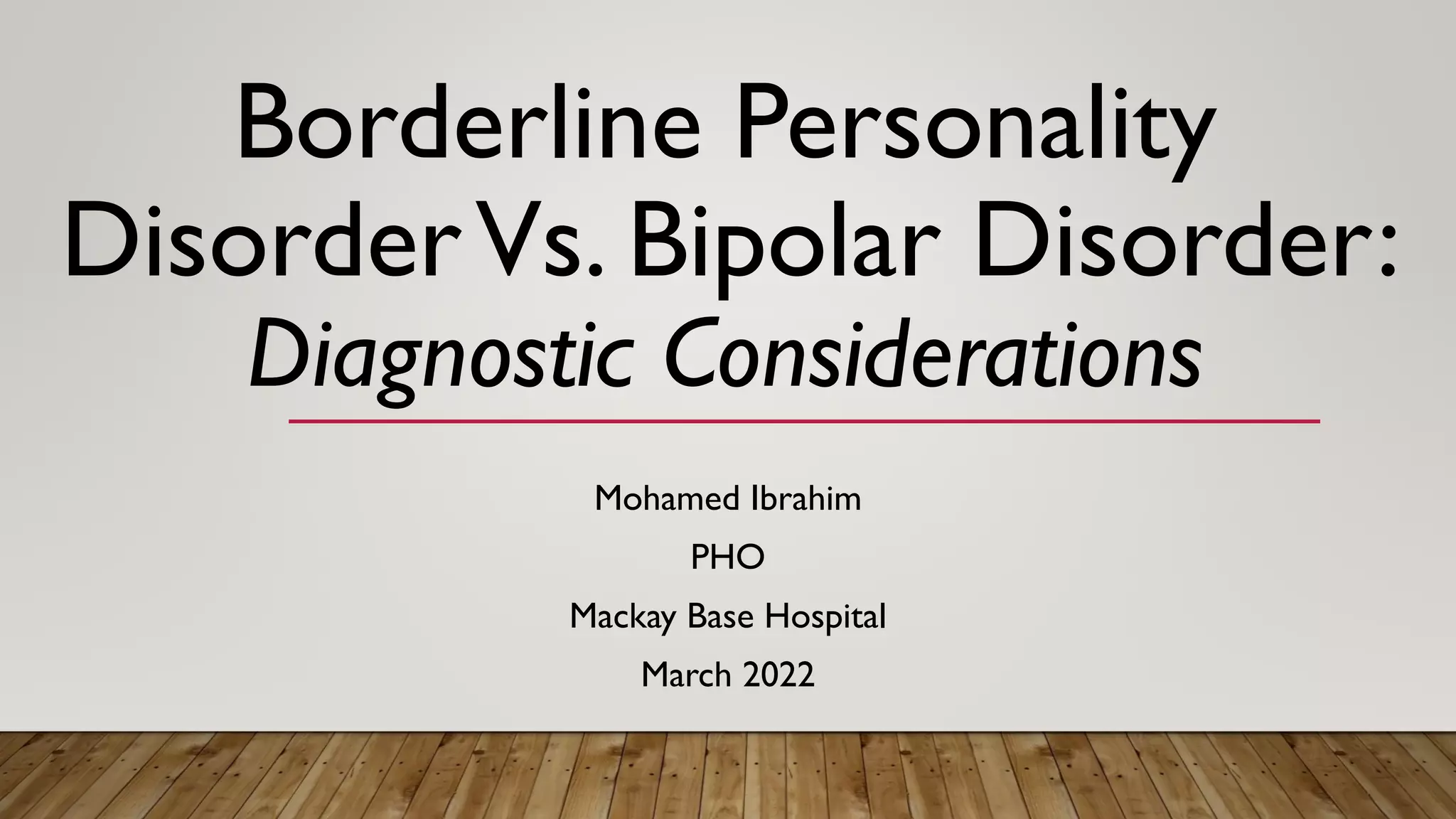 Borderline Personality Disorder Vs. Bipolar Disorder - Diagnostic ...