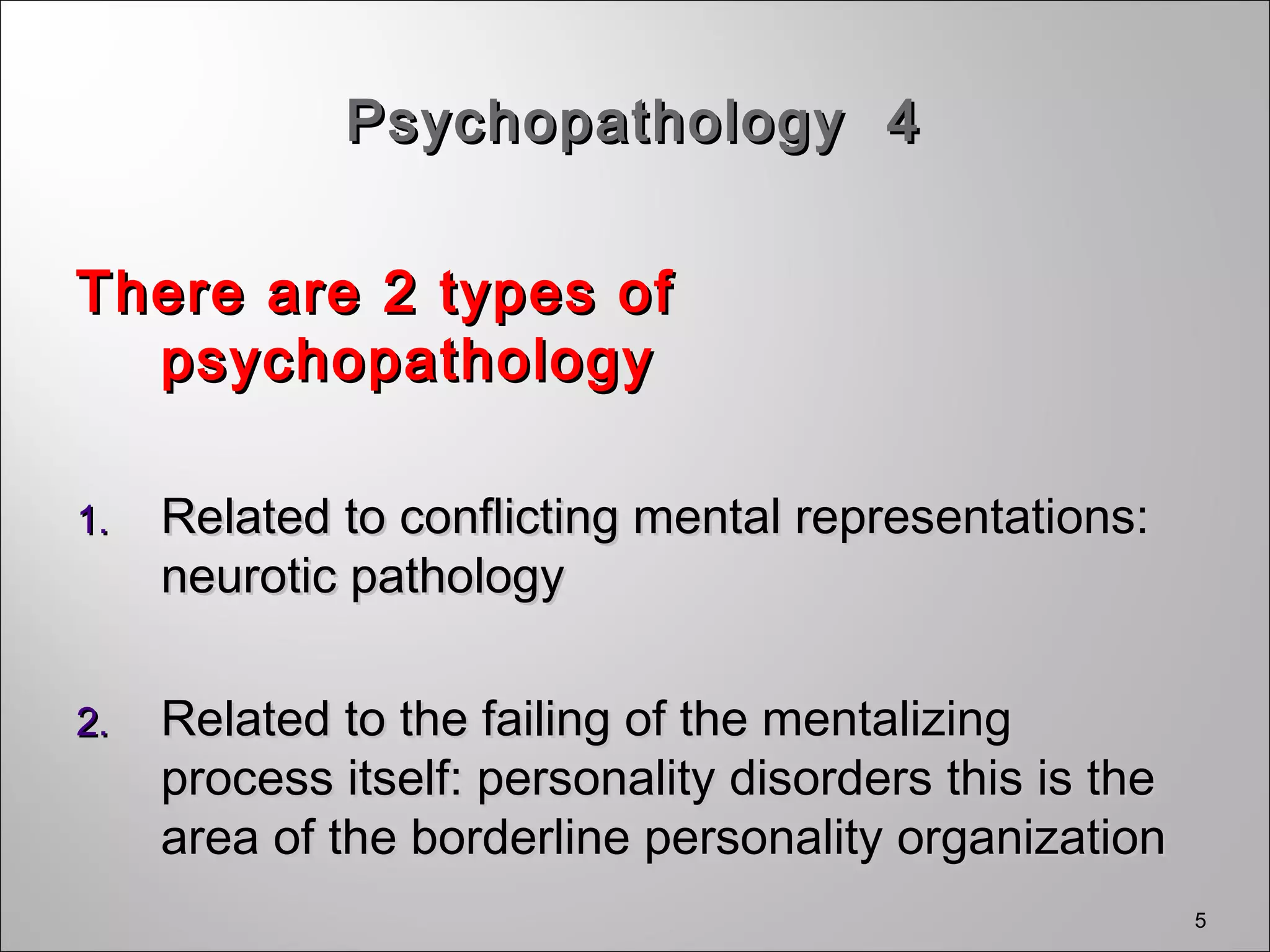 Borderline personality organization new | PPT