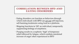 borderline personality and Eating Disorders 2023 | PPTX