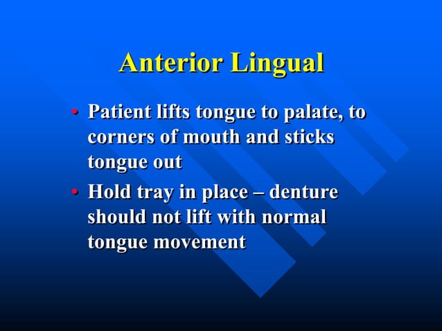 Border Molding.ppt | Dental Health | Diseases and Conditions