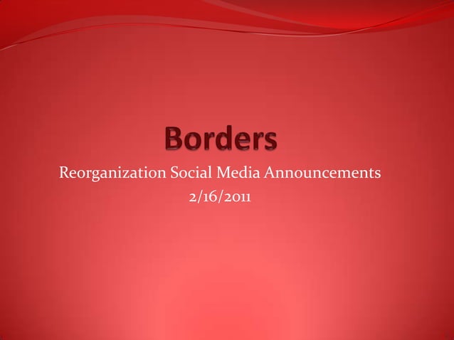Borders | PPT